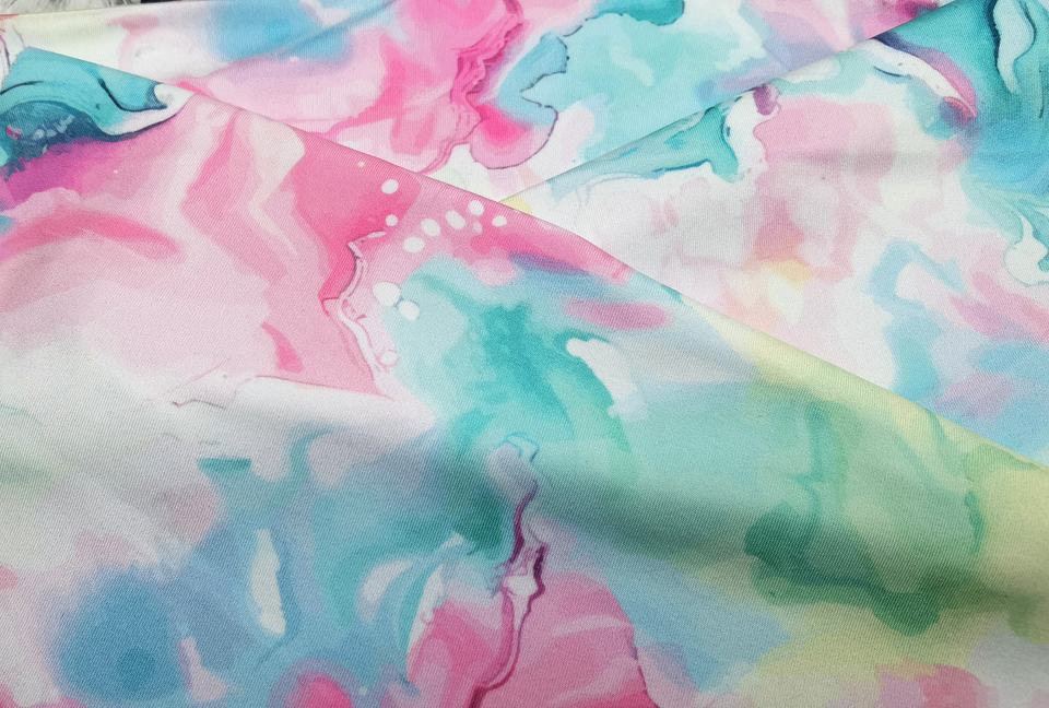 280GSM T/SP High-Elastic Single Jersey Fabric, 47" Wide Printed Knit ...