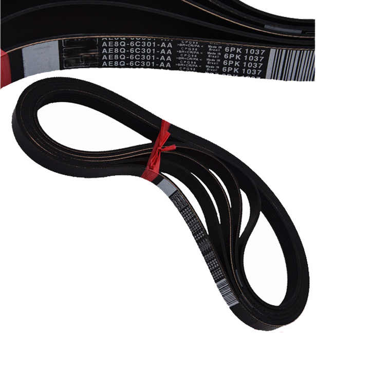 Transmission Belts Fan Belt AE8Q-6C301-AA 6PK1037 for Mazda
