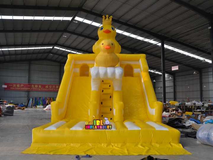Yellow Duck-Themed Inflatable PVC Water Slide for Kids for Sports Park ...