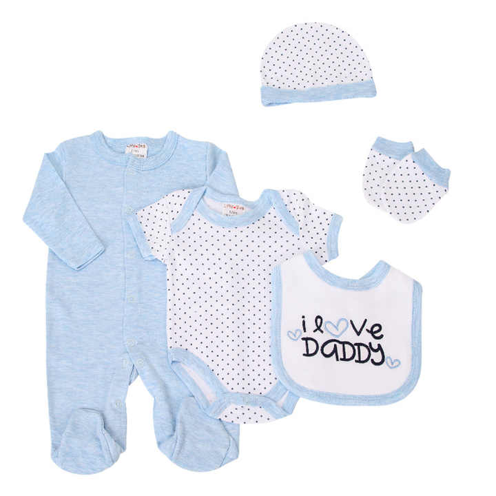 Factory Custom Wholesale Summer High Quality Cotton Baby Layette Set ...