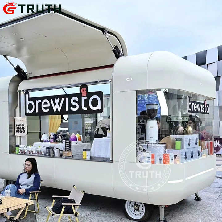 Street Side Road Food Cart - Fully Equipped Mobile Kitchen