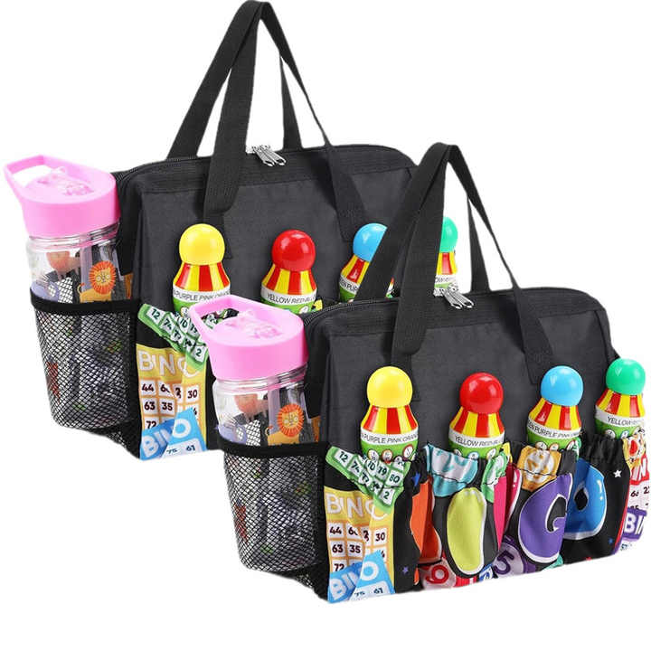 10 Pocket Bingo Dauber Bag Full Open Crossbody Custom logo Loteria ...