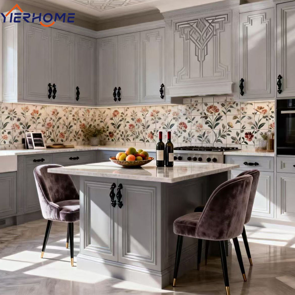 YIERHOME Luxury Modern Eco-Friendly Wooden Custom Modular Kitchen ...