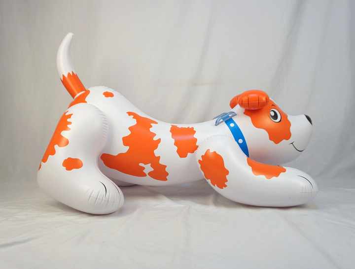 Jetsonic Huge Orange Dog Animal Swimming Ride-Ons Inflatable Pool Toy ...