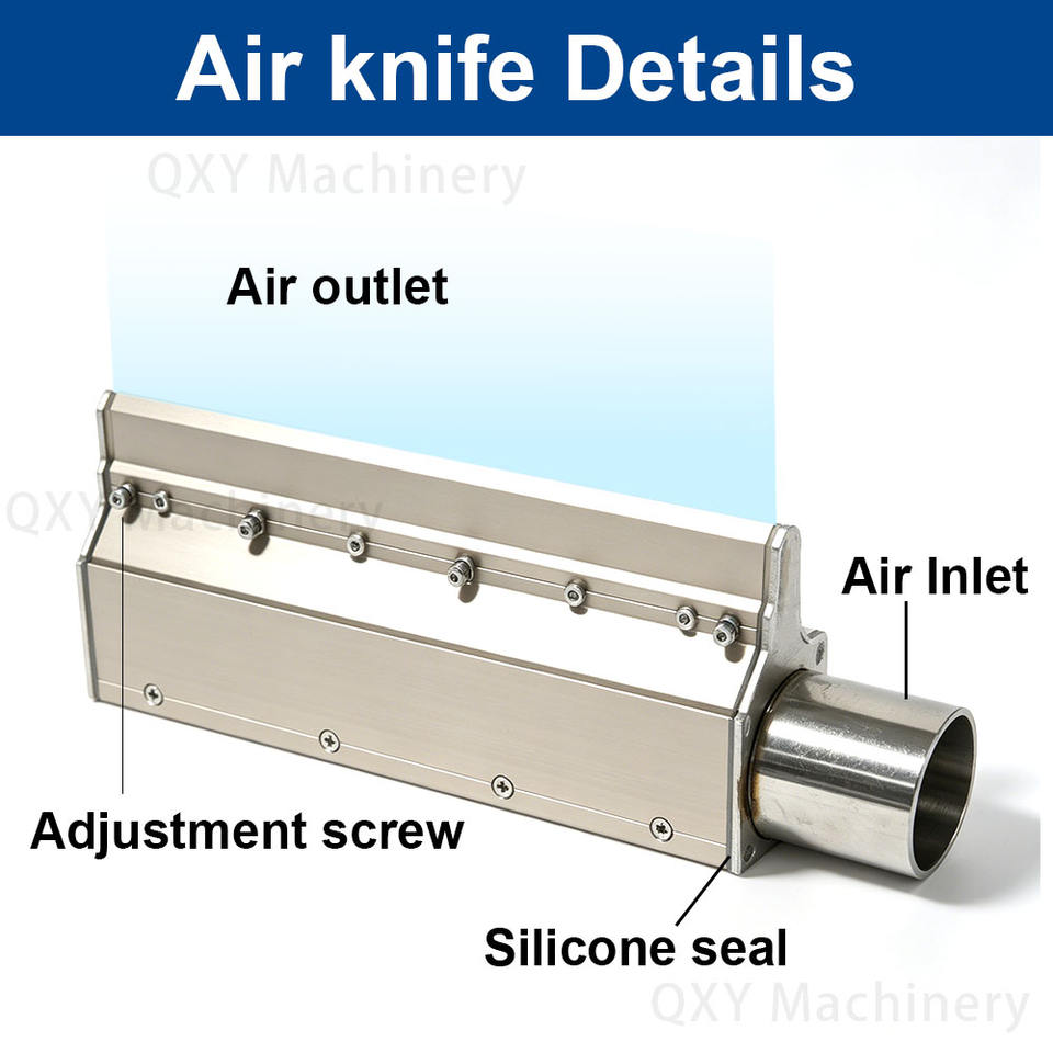 QXY Aluminium Air Knife & Curtain Drying Cleaning System for Beverage ...