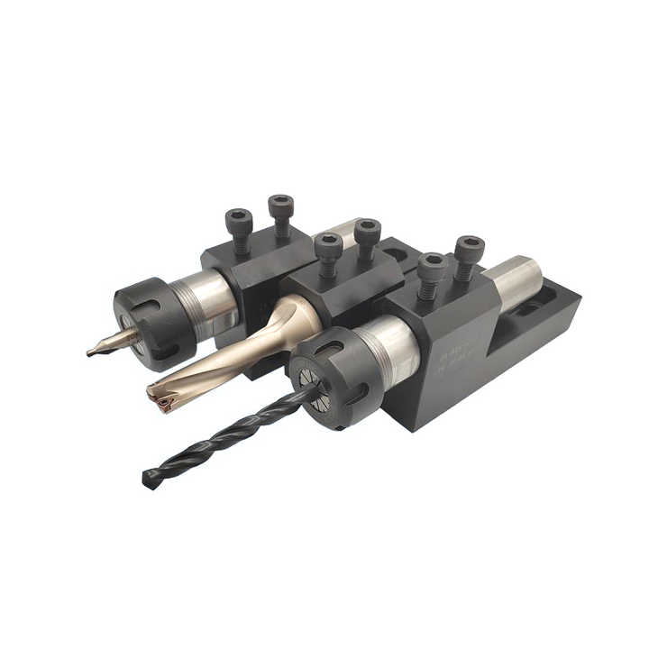 CNC Lathe Four-station Double-hole/L-row Auxiliary Tool Holder for ...