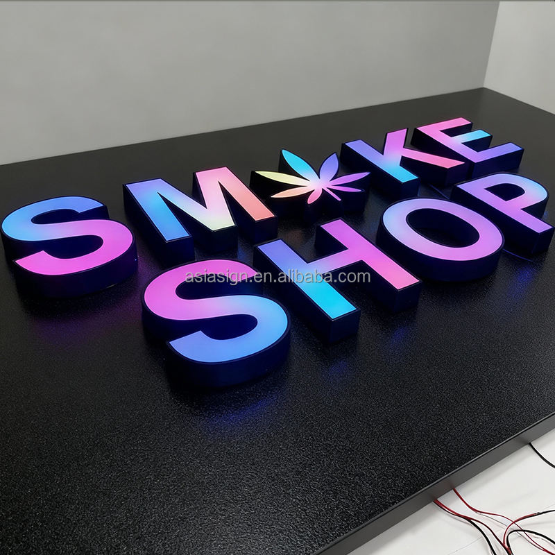 Special Irregular Shape Full Color Waterproof Acrylic LED Letter 3D ...