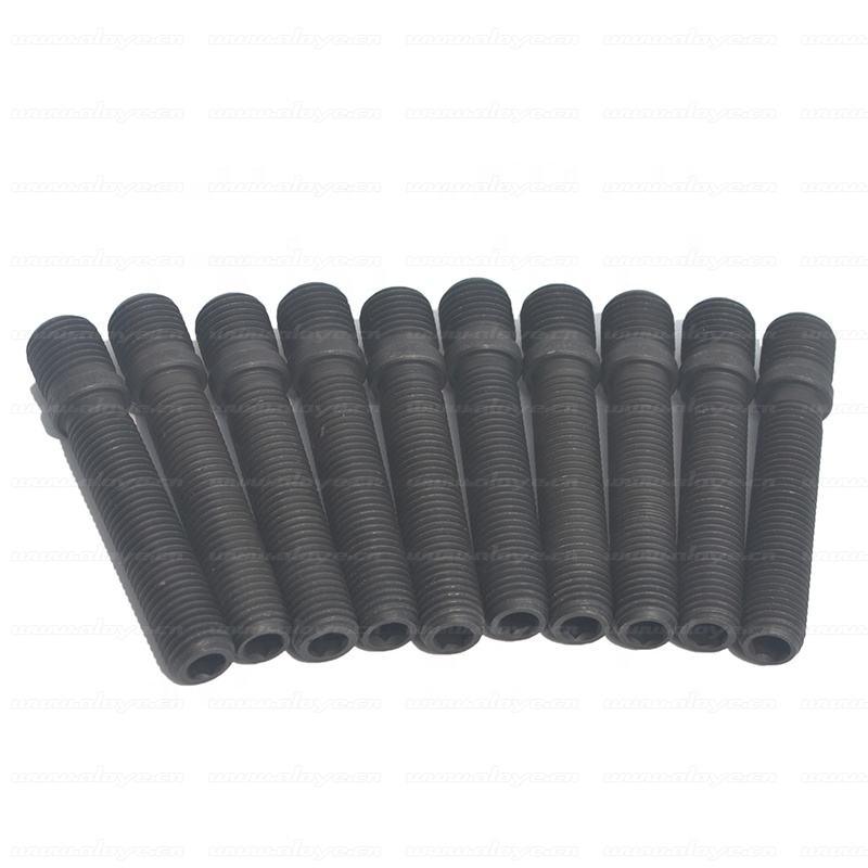 10pcs 75mm Long Black Extended Wheel Bolt Conversion Steel Material Good Looking Accessories ...