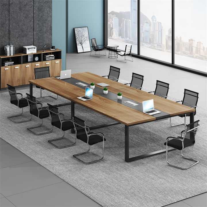Modern Conference Table - Solid Wood Design for Office & Meeting - OEM Available