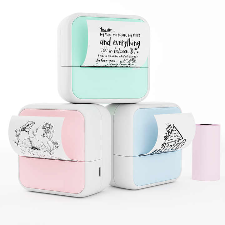Tik tok Ama zon Portable Thermal Mini Printer Paper Photo Pocket BT ...