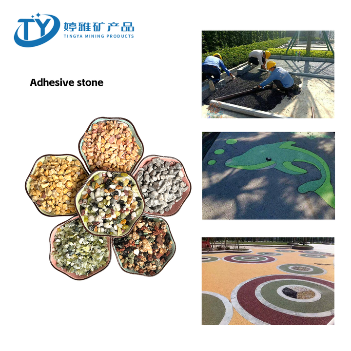 Coloured Natural Stone Resin Bound Resin Bond Gravel Cobble Pebble Type ...