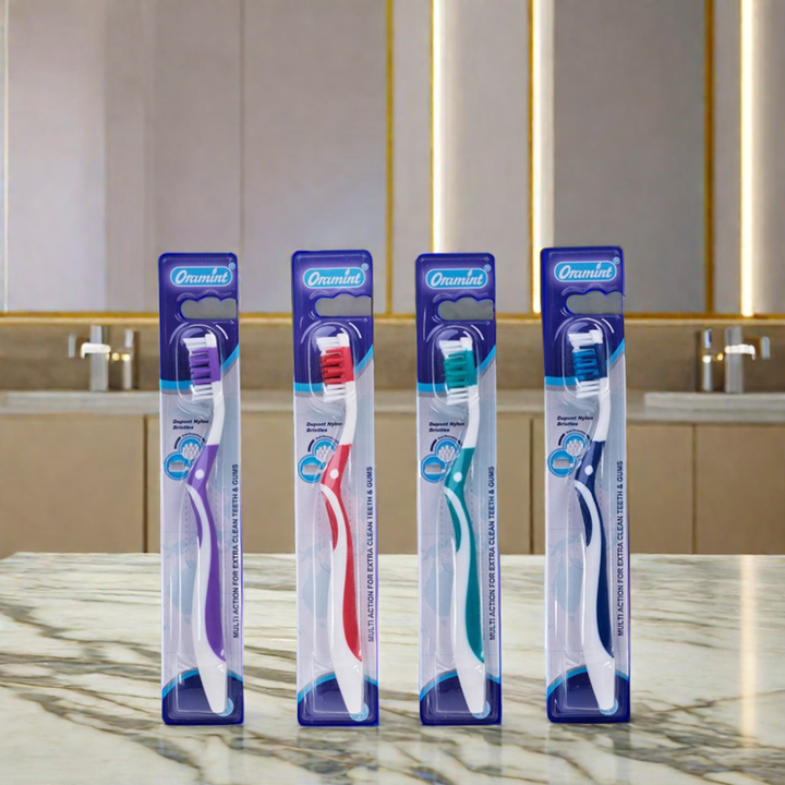 Dr. Smith Adult Toothbrush - Soft Nylon Bristles for Home