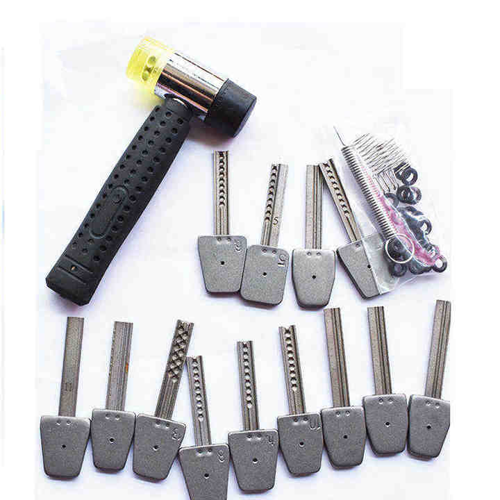 13pcs 13-in-1 Universal Steel Silent Keystroke Locksmith Tool Set with ...