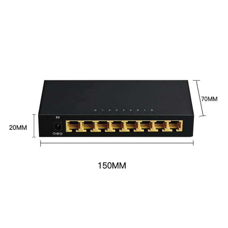 2021 new design 10/100M 8 port ethernet switch OEM Products from Shenzhen Yujie Technology Co., Ltd.