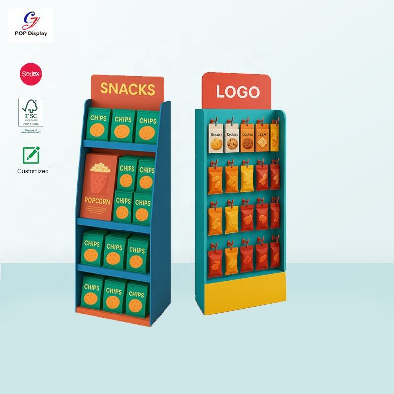 Supermarket Retail Display Racks Cardboard Pop Display Stands Food Nuts ...