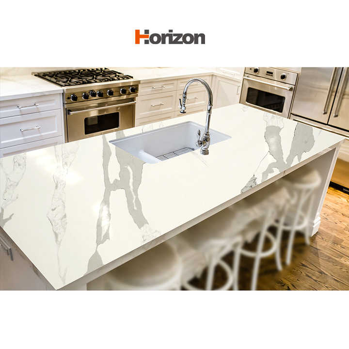 Horizon Quartz Countertops Imperforate White Versatile Customizable ...