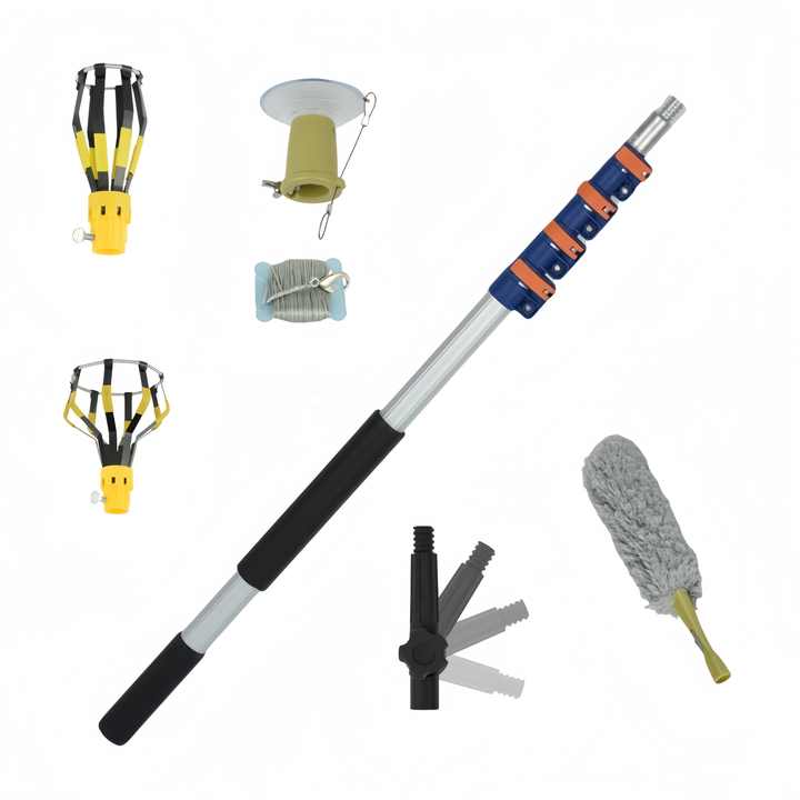 6 in 1 Light Bulb Changer set for high ceiling with Aluminum Telescopic ...