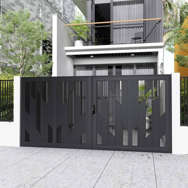 Customizable Automatic Sliding Pedestrian Gate for Villas