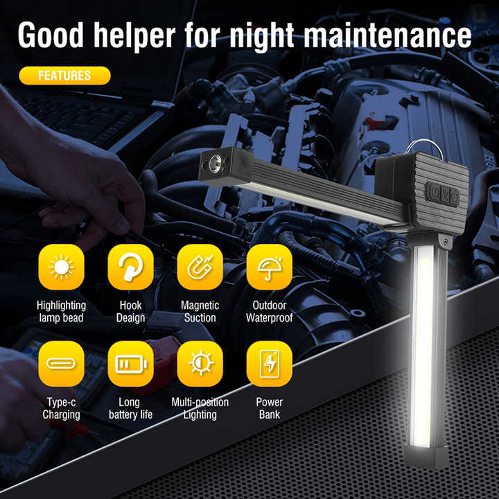 1000 Lumen IPX4 Waterproof Work Light - Portable & Efficient