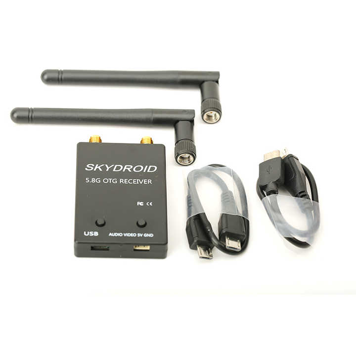 SKYDROID Mini 5.8G FPV Receiver Dual Antennas UVC Video Downlink OTG ...