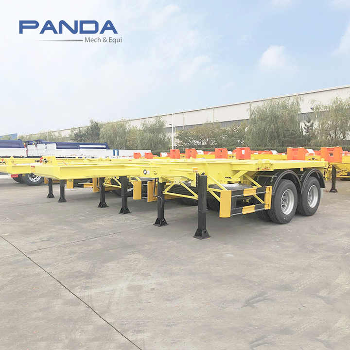 skeletal container chassis semi-trailer for sale 20ft container skeletal intermodal chassis ...