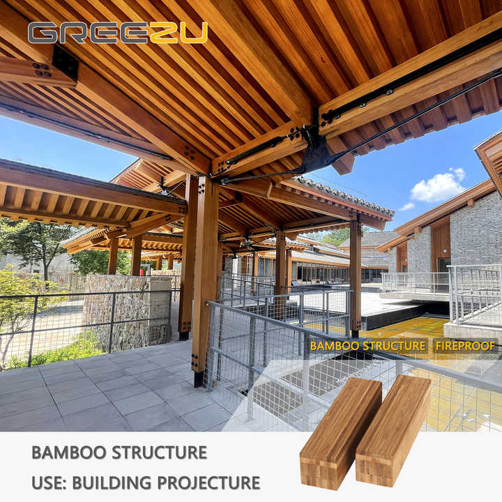Cross Laminated Bamboo Timber House Large Structural Bamboo Wood Frames ...