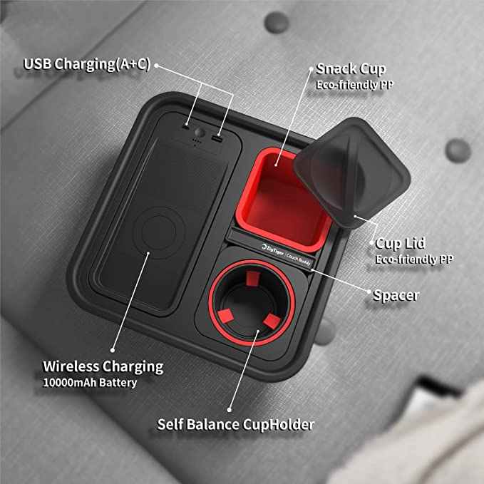Couch Buddy - Versatile Organizer with 10000mah Power Bank