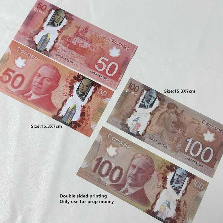 Movie-prop-money-canadian Souvenir Polymer Paper Money