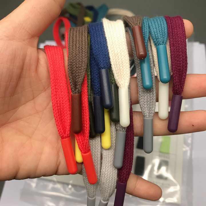 Custom Flat Print Logo Flat hoodie string Drawstring Cord With Tips For ...