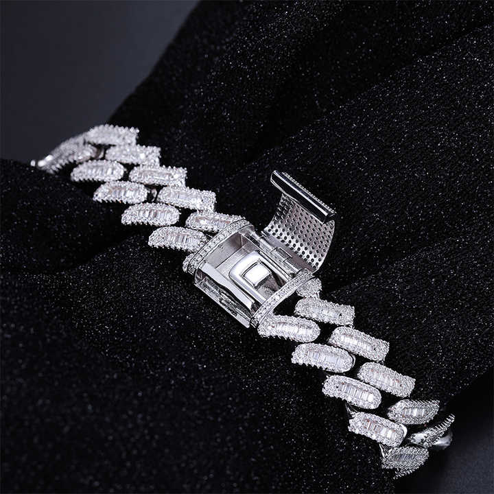 Iced Out Rapper's Jewelry - Hiphop Men's Cuban Link Bracelet