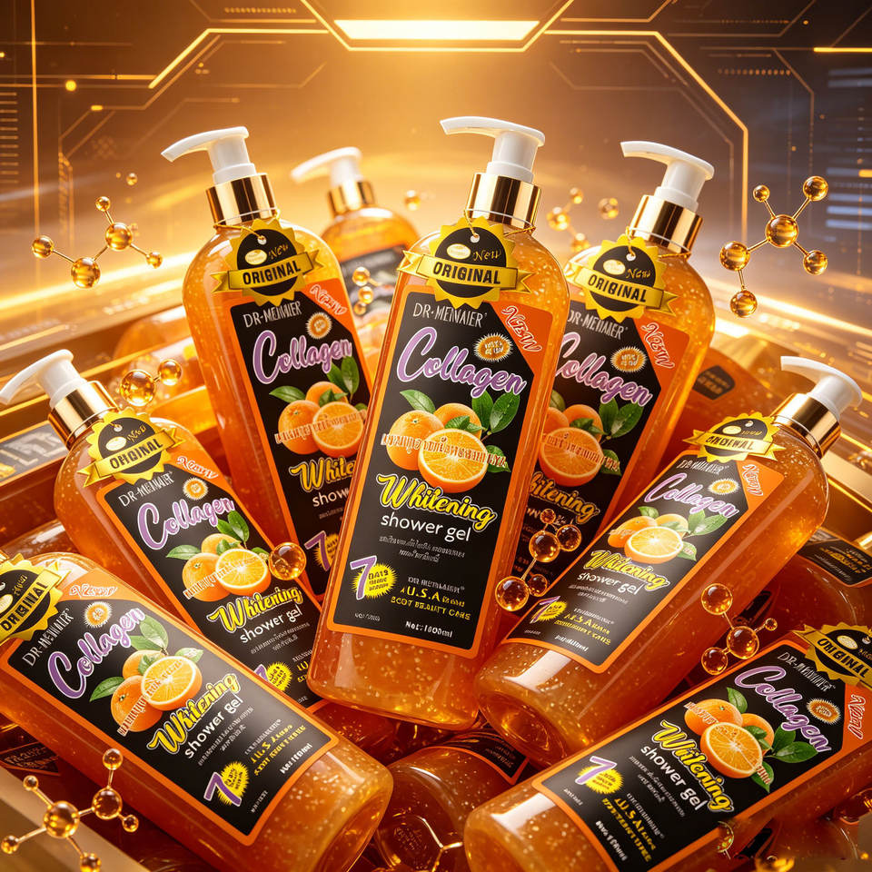 Private Label Herbal Gentle Bath Cleanser Orange Body Wash Fruity ...