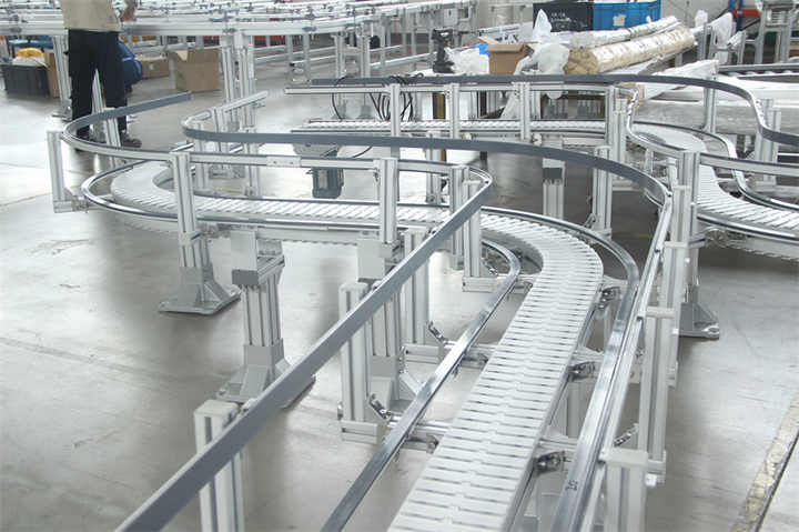 2024 Package Industry Flat Modular Conveyor Flexible Chain Conveyor ...