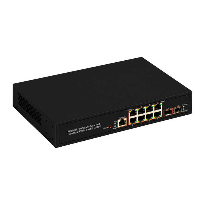 Realtek based 8 port Gigabit commercial CCTV poe Managed switch ...