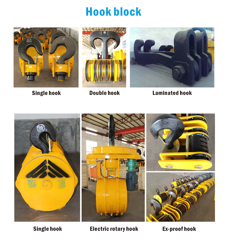 Light and Heavy Duty Crane Hook Assembly for Crane Lifting Goods