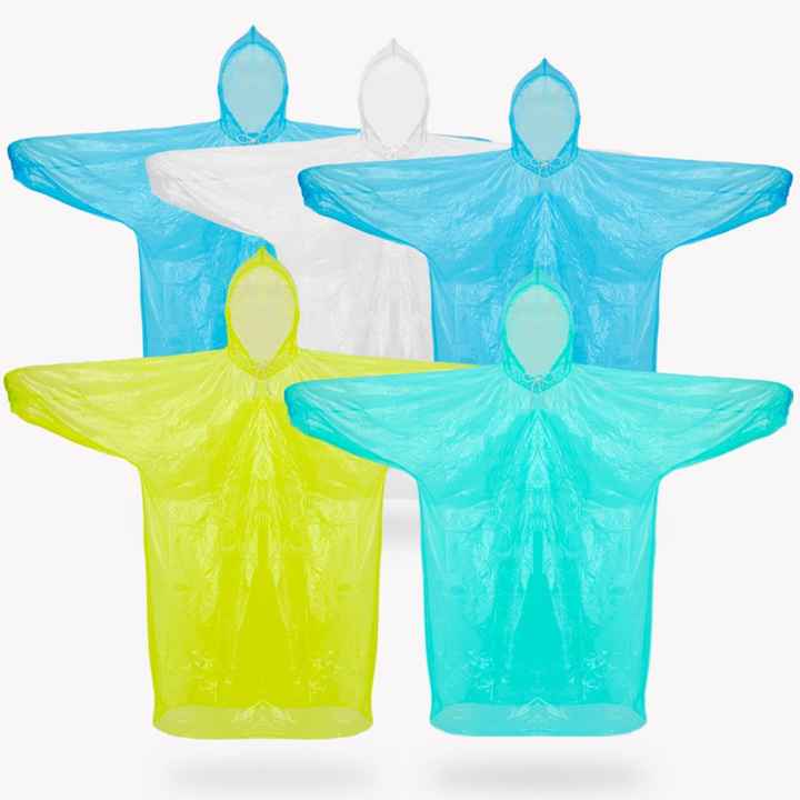Thicker PE Waterproof Disposable Raincoat - Emergency Poncho