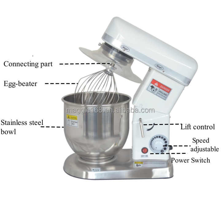 500W Automatic Stand Flour Food Mixer Automatic Dough Mixer for Kitchen ...