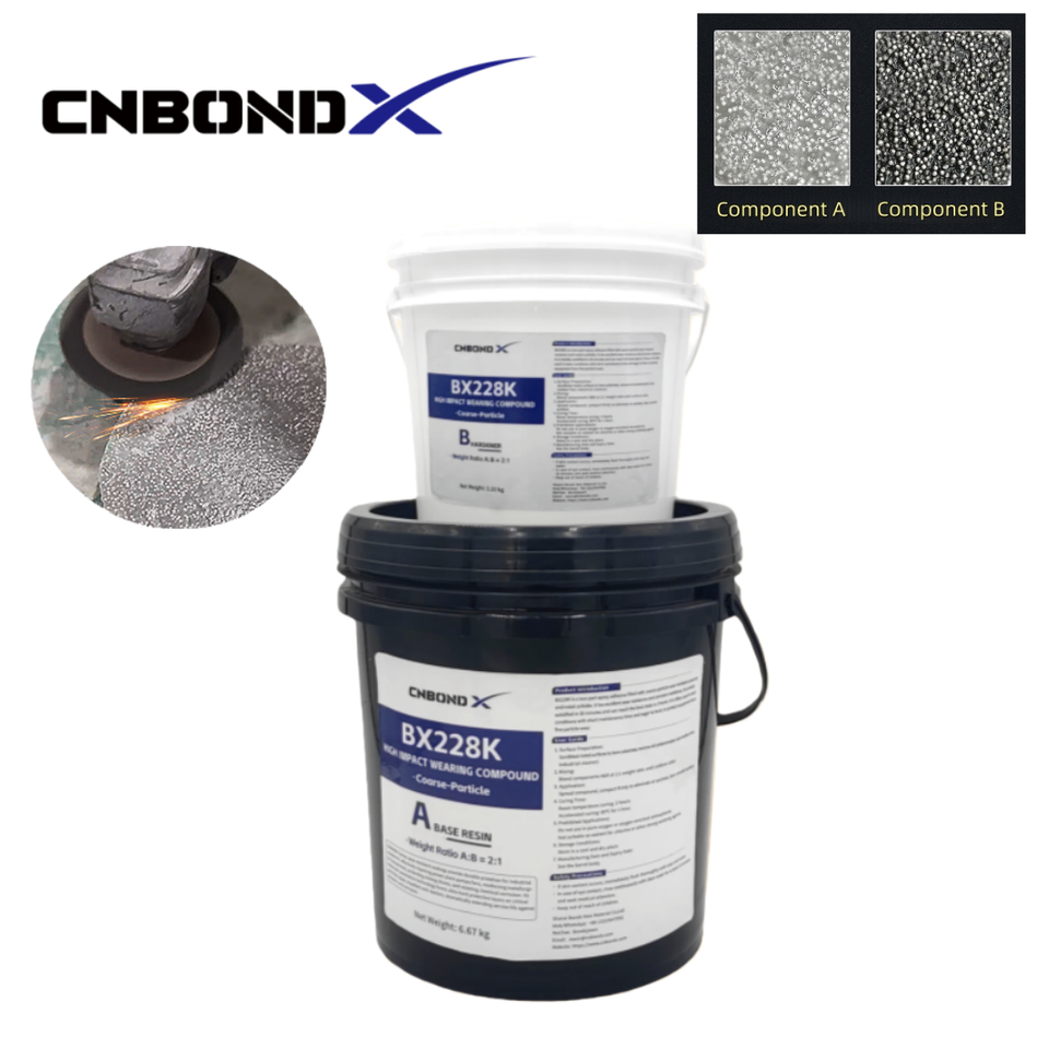228 Rapid Curing Two Compound Large Ceramic Bead Filled Epoxy Abrasive ...