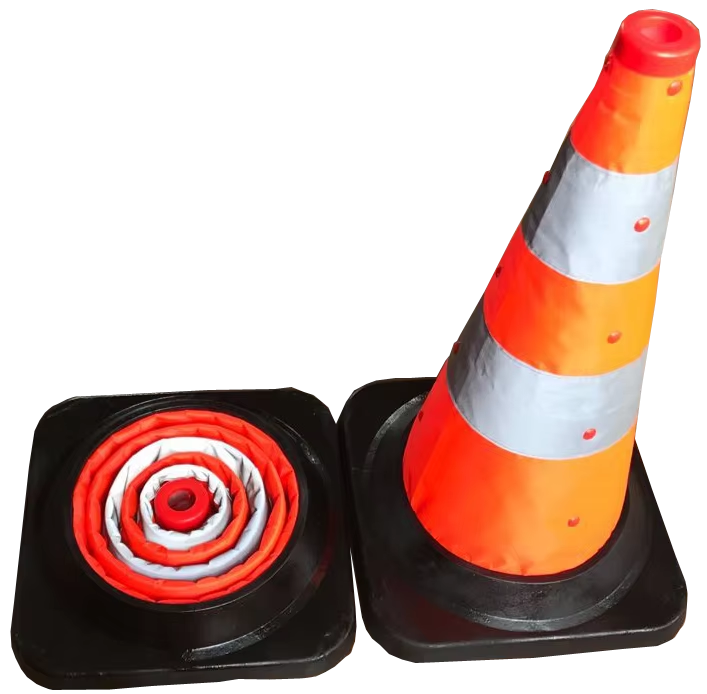 Folding Collapsible Traffic Cone Safety Cone Plastic & PP Material ...