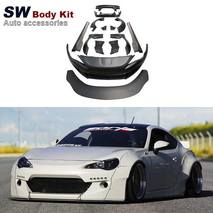 RB2 Style Wide Body Kit for Toyota GT86 BRZ ZN6 ZD6 New Condition Front ...