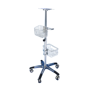 Height Adjustable Patient Monitor Trolleys for Hospitals