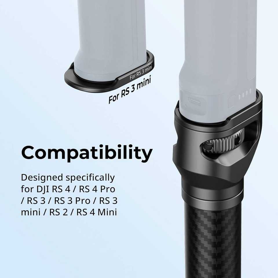 For Gimbal Extension Pole 15" / 37cm Carbon Fiber Stabilizer Arm Anti ...