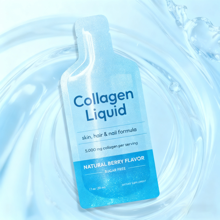 Collagen Liquid Packets for Hair Skin & Nails Gluten Free with Collagen ...