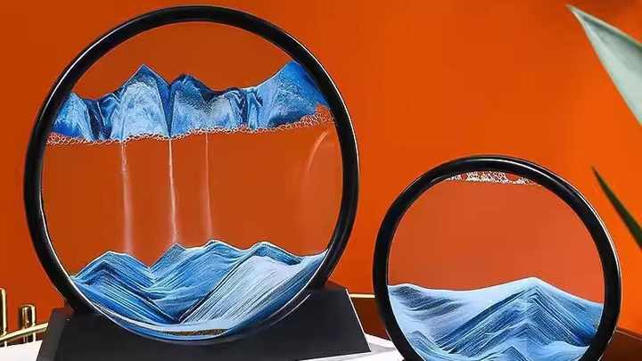 Wholesale 3D Sand Table Decor Art Liquid Motion Hourglass Moving Sand ...