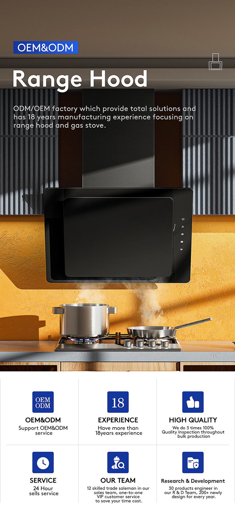 Greentec Smart Kitchen Appliance Extractor Hood Chimney H601-9 Range ...