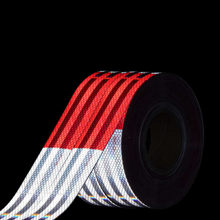 LU 50mm High Visibility Honey Comb Reflective Tape Roll Heavy Duty Red ...