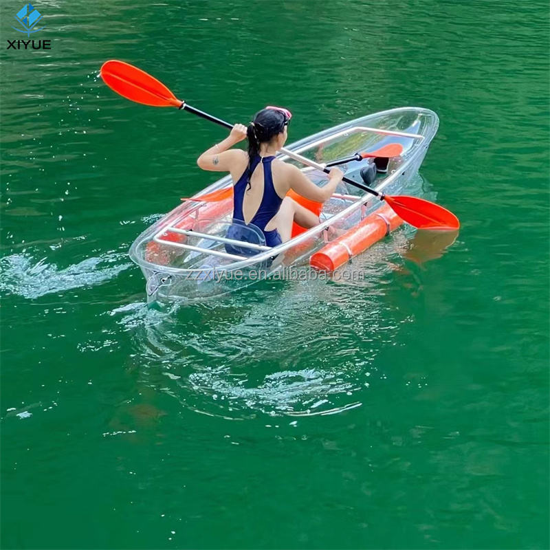 Zhengzhou Xiyue Double Seat Transparent Kayak Ocean clear Crystal Sea ...