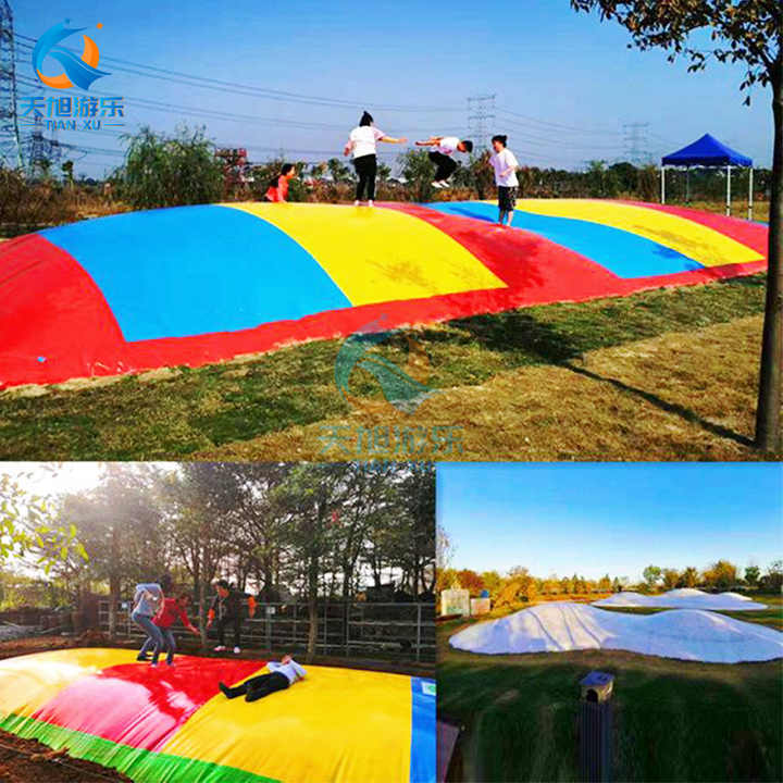 Outdoor Unisex Inflatable Sports Amusement Jumping Cloud Bouncer Pillow ...