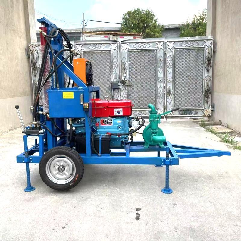Small Diesel Agricultural Hydraulic Drilling Rig Water Well 220V/380V ...