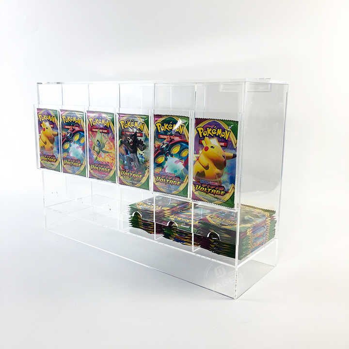Clear Acrylic 6-Slot Display Rack for MTG & TCG Booster Packs Pokemon ...