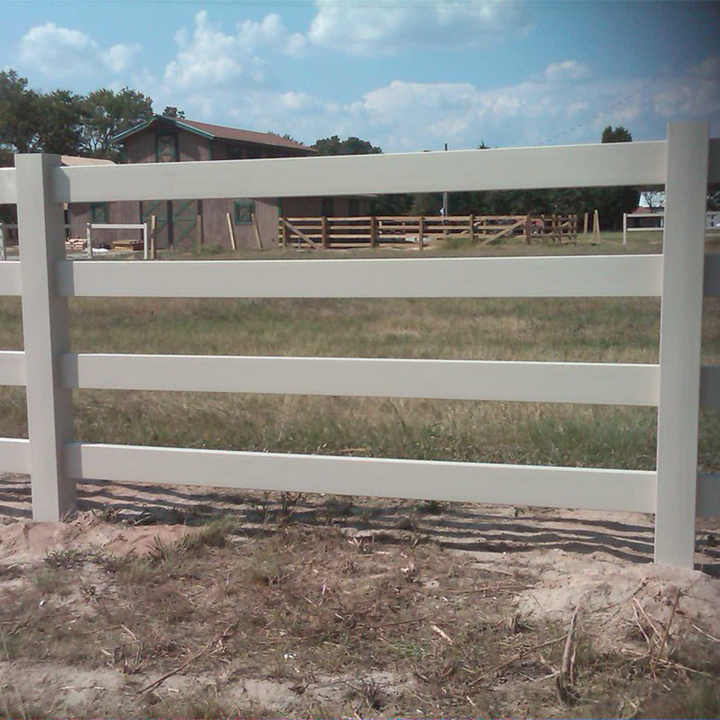 Made in China White Color PVC Plastic Equestrian Arenas Racing Fencing ...
